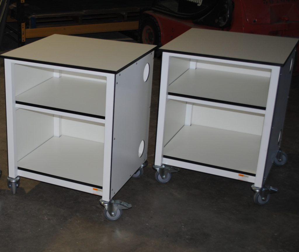 Mobile enclosed trolley – Tableform Ltd